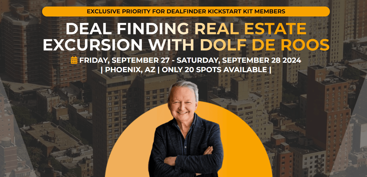DEAL FINDING REAL ESTATE EXCURSION WITH DOLF DE ROOS | SEPTEMBER 27-28 ...
